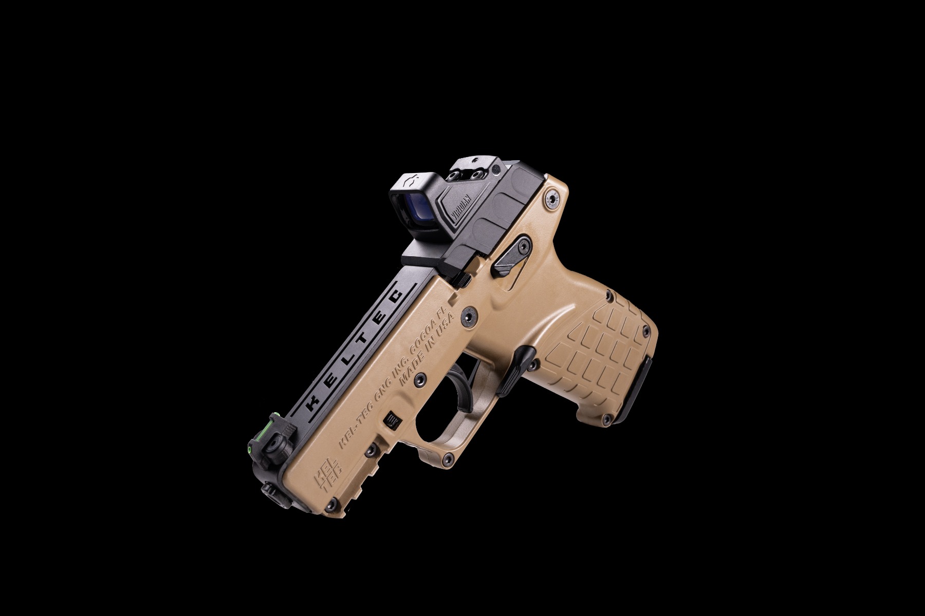 Kel-Tec P17 Pistol - Tan | .22 LR | 3.8" Threaded Barrel | 16rd | Green ...